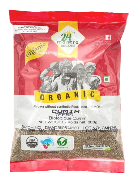 Organic Cumin Whole - 200g - Mantra Foods