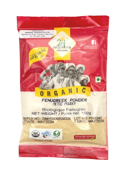 Organic Fenugreek Powder - 100g - Mantra Foods