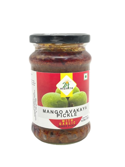 Organic Mango Pickle with Garlic - 300g - Mantra Foods