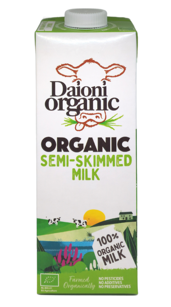 Organic Semi-Skimmed Milk (1L) - Mantra Foods