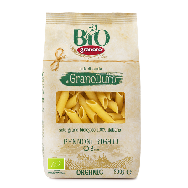 Pennoni Rigati Bio (Long Penne) (500G) - Mantra Foods