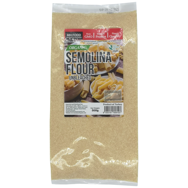 Organic Semolina Flour (500GM) - Mantra Foods