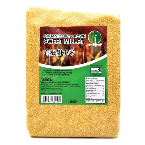 Organic Sweet Millet (Sticky) (500GM) - Mantra Foods