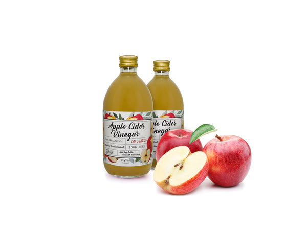 Organic Raw Unfiltered Apple Cider Vinegar With Mother (500ML) - Mantra ...